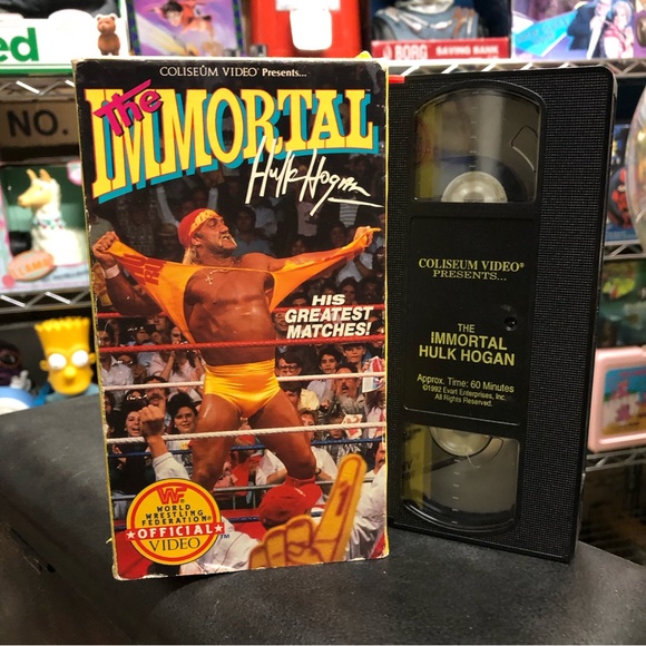 WWE | Media | Vtg 992 The Immortal Hulk Hogan Official Wwf Vhs Tape | Poshmark